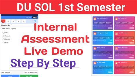 SOL Internal Assessment Live Procedure Sol Ug 1st Semester Internal