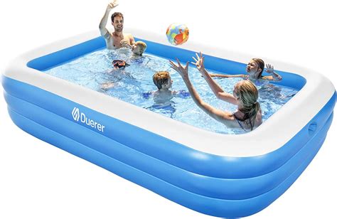 Duerer Aufblasbare Pool Pool rechteckig Familienpool für den Garten