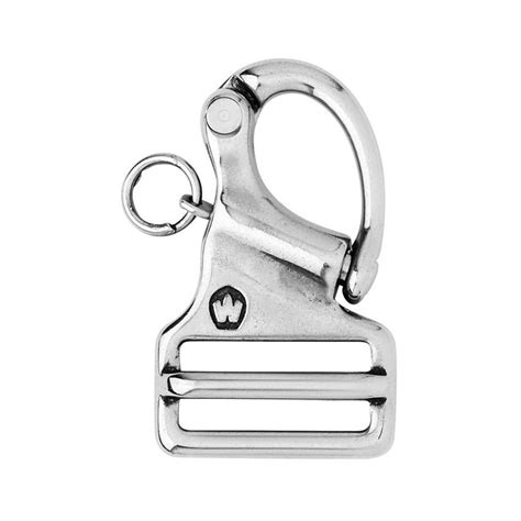 Mousqueton à œil fixe Pour sangle de 20mm Long 44mm
