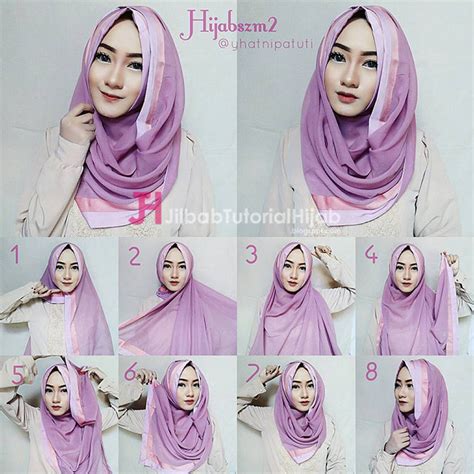 Tutorial Hijab Segi Empat Simple Tapi Mewah Dan Elegant Jilbab