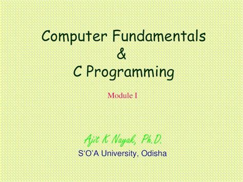 pdf computer fundamentals and intro to c programming module i dokumen tips