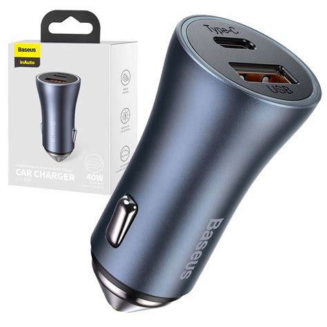 BASEUS ŁADOWARKA SAMOCHODOWA USB C USB SZYBKA Sklep Opinie Cena w