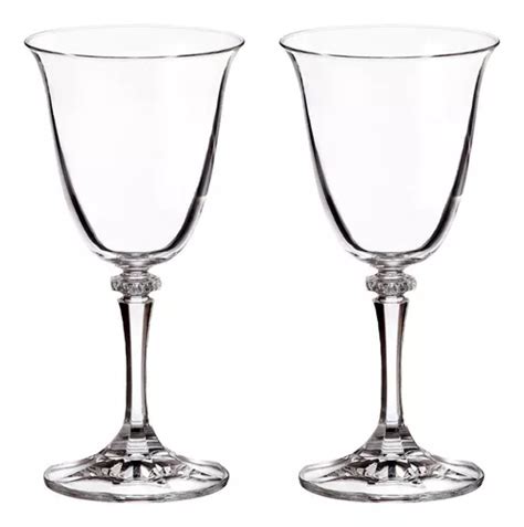 Jogo 2 Taças Cristal Vinho Branco 250 Ml Branta kleopatra