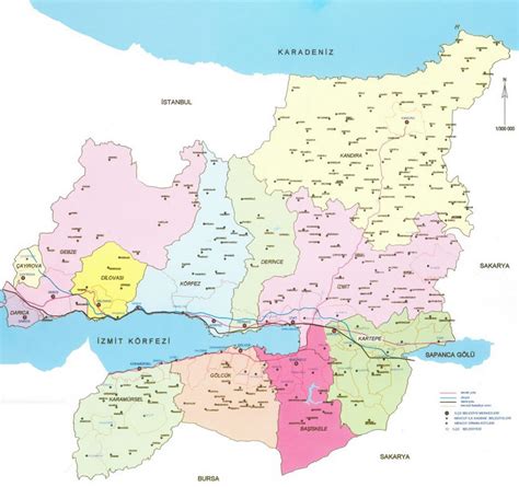 Kocaeli Haritası Türkiye