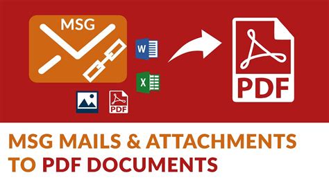 Convert MSG To PDF With Attachments As PDF Too YouTube