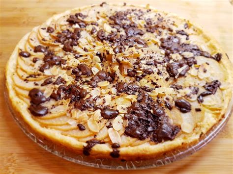 Tarte fine poire chocolat Papilles à l affût