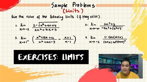 calculus evaluating limits solved examples youtube