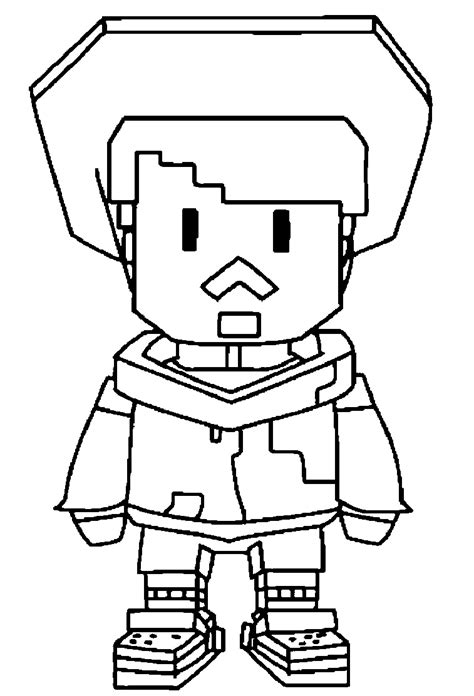 Mr Beast Pixel Stumble Guys Coloring Pages Coloring Pages
