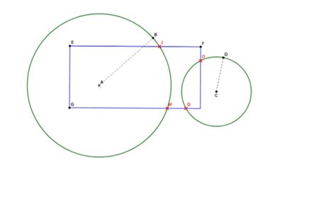 Un Rectangle Et Deux Cercles GeoGebra