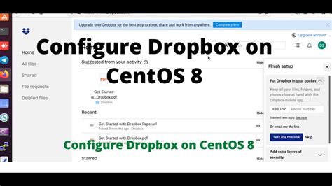Configure Dropbox On Centos Youtube