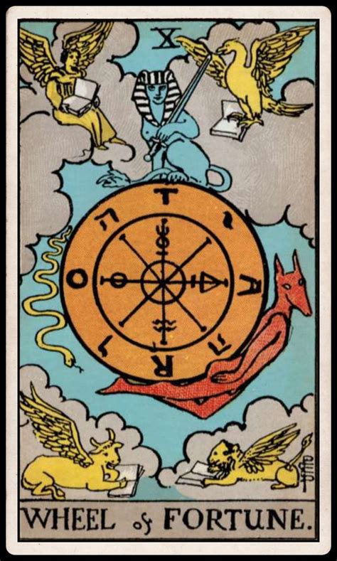 Wheel Of Fortune The Moon Tarot Combination Meaning Tarot At Home