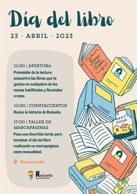 Día del libro 2023 Ayuntamiento de Redueña