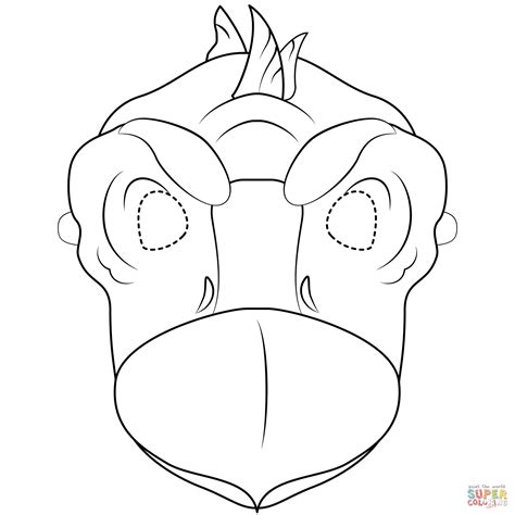 Stegosaurus Mask Coloring Page Free Printable Coloring Pages