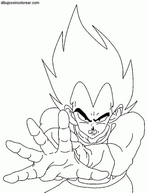 Dibujos De Vegeta Para Colorear Dibujos Para Colorear Vegeta Temible