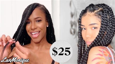 How To Do Knotless Braids On Yourself Jhene Aiko Inspired Jumbo