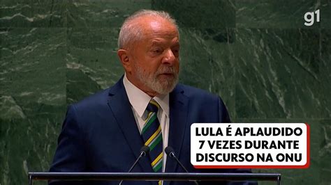 Lula é aplaudido 7 vezes durante discurso na Assembleia Geral da ONU