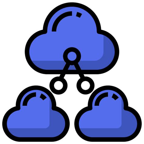 Cloud Sharing Surang Lineal Color Icon