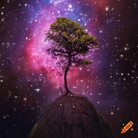 Tree In Outer Space On Craiyon