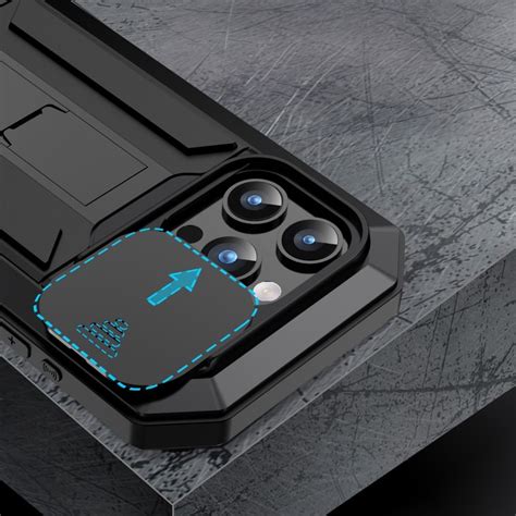 Etui Do Iphone Pro Max R Just Camshield Slide Pancerne Czarne