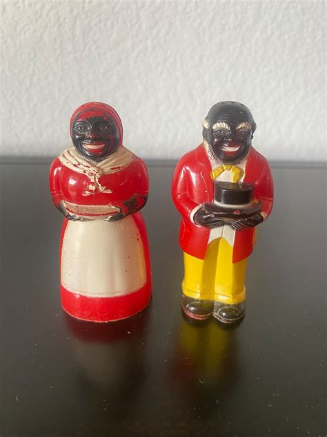 Vintage Aunt Jemima And Uncle Mose Salt And Pepper Shakers Etsy