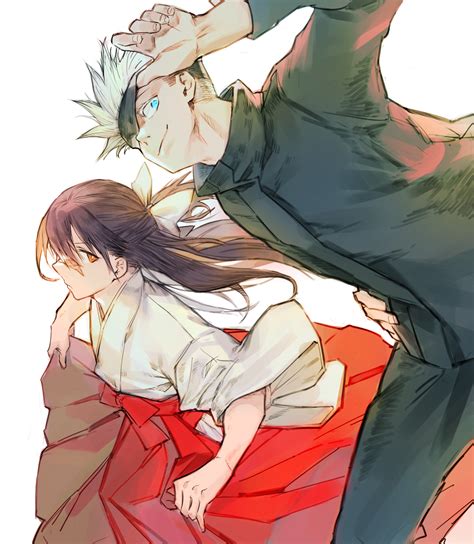 Gojou Satoru And Iori Utahime Jujutsu Kaisen Drawn By Suvin
