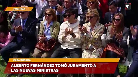 Alberto Fernández tomó juramento a las nuevas ministras Vídeo Dailymotion