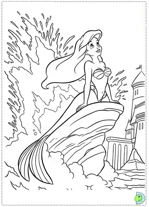 coloriage la petite sirène Ariel Coloring Pages Mermaid Coloring Book