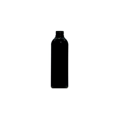 200ml Black PET Tall Boston Round Bottle 24 410 Neck BlueSky Solutions