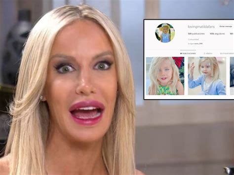 Polémica por una cuenta de fans de Matilda la hija de Luciana Salazar