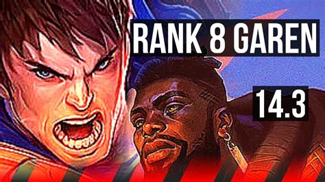 GAREN Vs K SANTE TOP Rank 8 Garen BR Challenger 14 3 YouTube