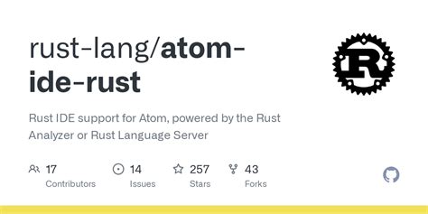 github rust lang atom ide rust rust ide support for atom powered by the rust analyzer or