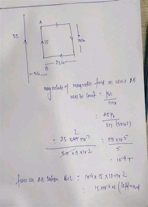 a rectangle loop abcd is placed near on infinite length current carrying wire magnetic force on