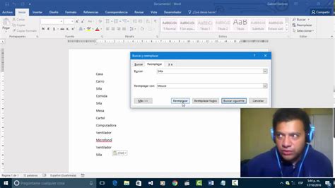 Reemplazar Palabras En Word 2016 Principiantes YouTube