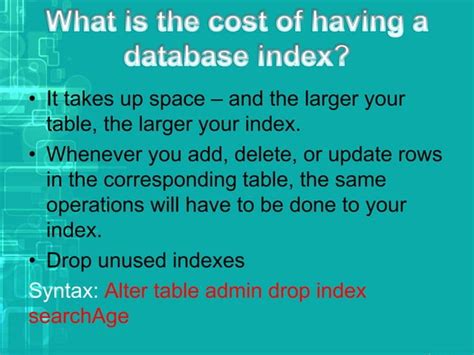 database indexing techniques