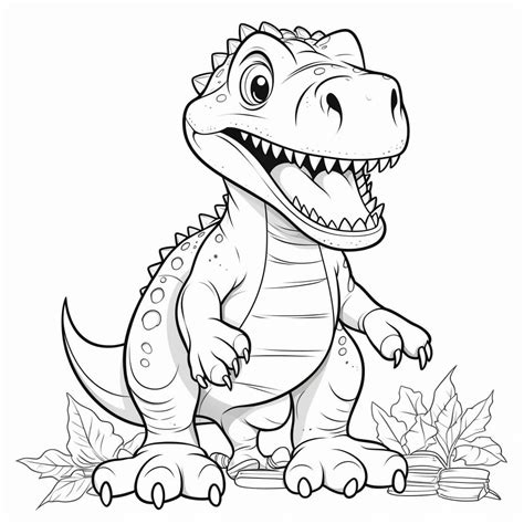 Coloriage T Rex Imprimer Francais Rapide