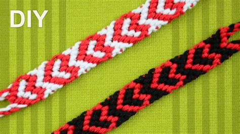 Bracelet brésilien motif coeurs vidéo tuto Bracelets Brésiliens