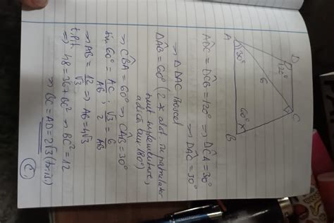 5 În figura alăturată este reprezentat un trapez isoscel ABCD cu AB