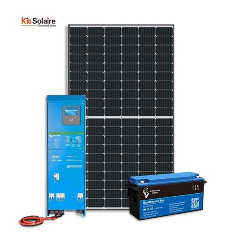 Kit Solaire 2000W Autonome 3000VA 24V 230V Stockage Batterie Lithium