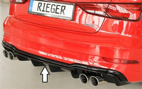 Dokładka zderzaka dyfuzor Audi A3 S3 8V 2016 00088186 za 1235 zł z