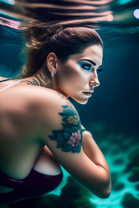 Lexica Underwater Photography Full Body Portrait Of Beautiful