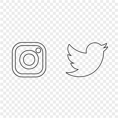 HD Black Social Media Logos Icons PNG Citypng