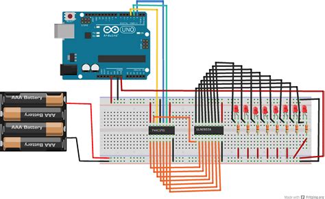 Arduino Use A Shift Register Hc And A Transistor Array