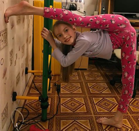 Girl Stretching Arms Up