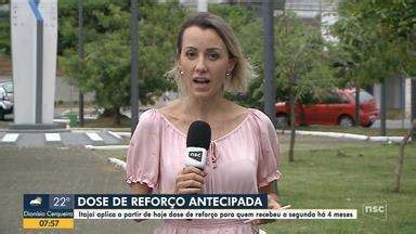 Bom Dia Santa Catarina Covid 19 Itajaí imuniza moradores nesta