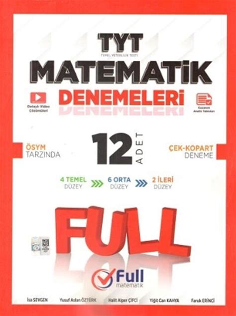 Full Matematik Yayınları TYT Matematik 12 x 40 Denemeleri Kitapİşler