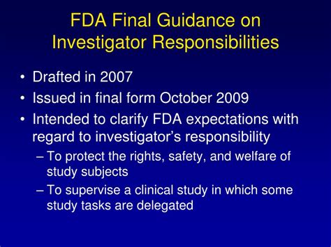 Ppt Investigator And Study Coordinator Responsibilities A Focus On