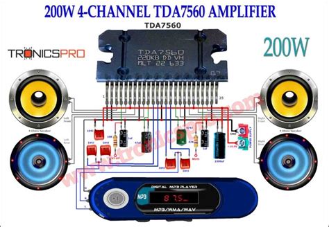Tda Amplifier Tone Control Circuit Diagram Tronicspro