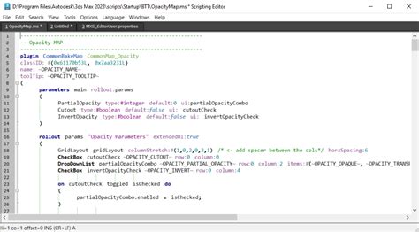 scripting editor customizing syntax color schemes