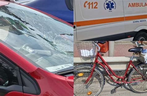 FOTO VIDEO ACCIDENT la Alba Iulia Bărbat care circula pe bicicletă