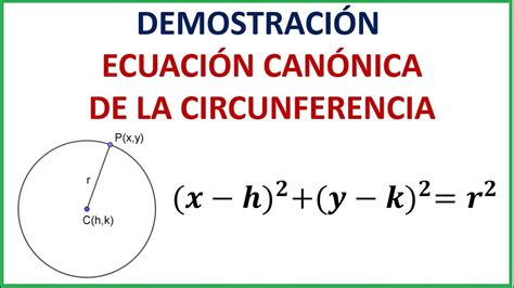 Ecuacion Canonica De La Circunferencia